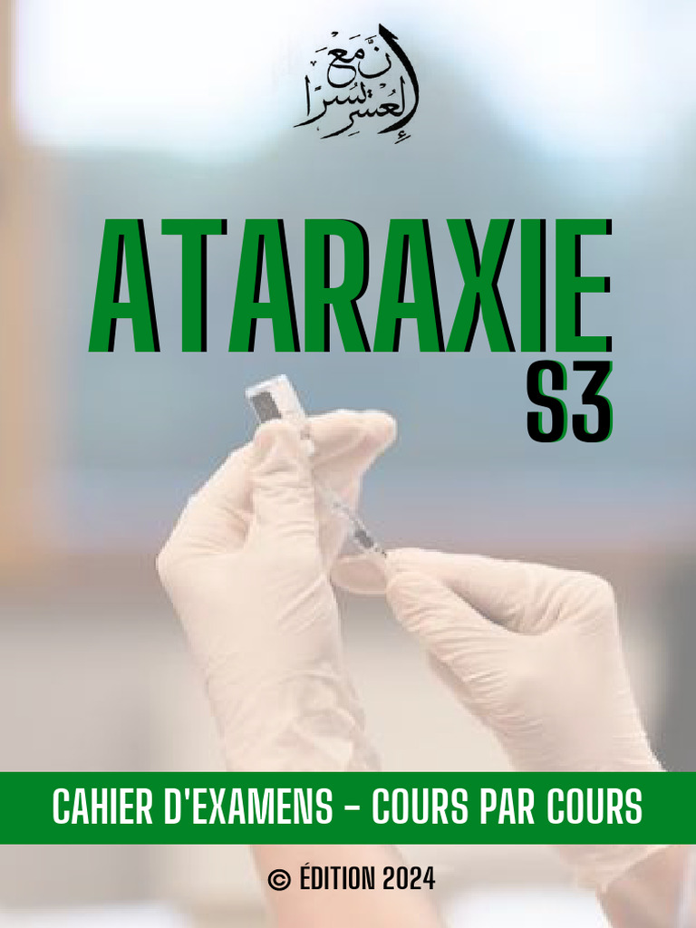 ATARAXIE S3 Cours Par Cours 2024 | PDF