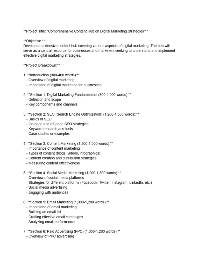 Contents Writing Projects-1 | PDF | Digital Marketing | Business