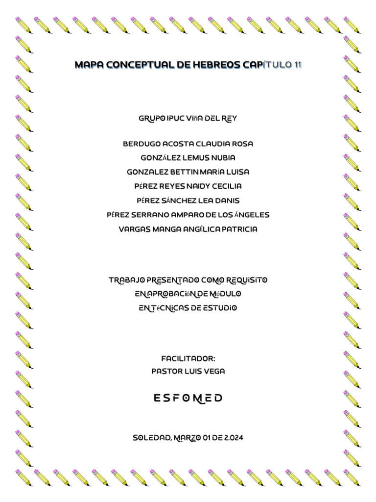 Mapa Conceptual de Hebreos Capítulo 11 | PDF