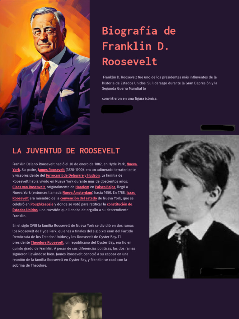 Biografia de Franklin D Roosevelt | PDF