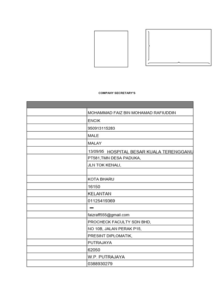 S.20g1a SSM A Act - Application For Company Secretary License | PDF