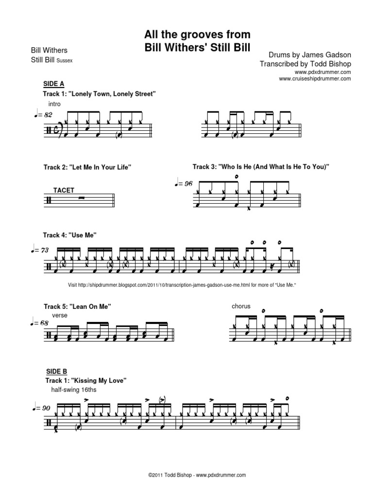 All The Grooves From Still Bill | PDF