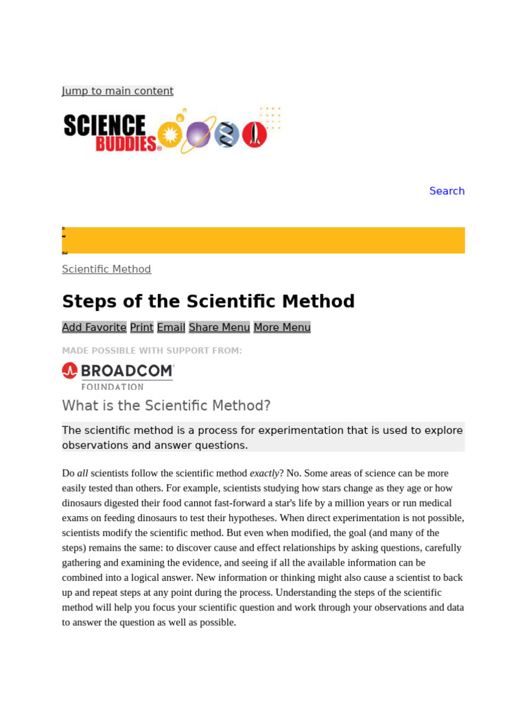 Scientific Method | PDF