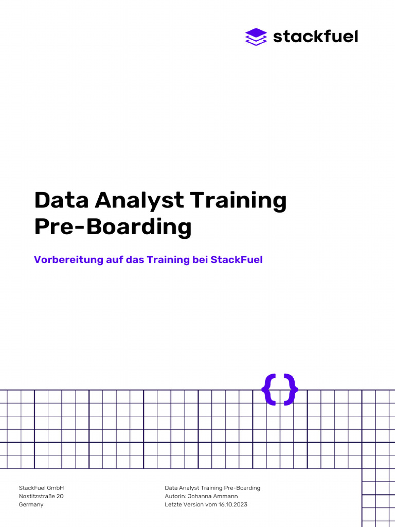 Stackfuel Data Analyst Preparation | PDF