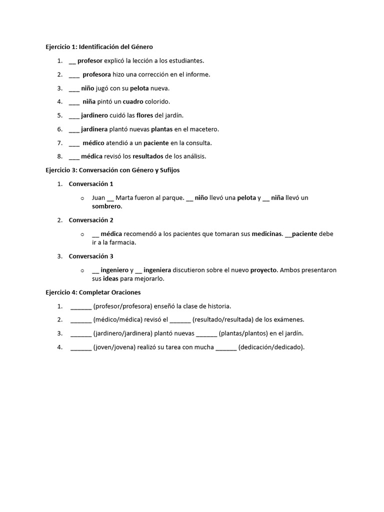 Ejercicios Sobre Sufijos y Prefijos | PDF