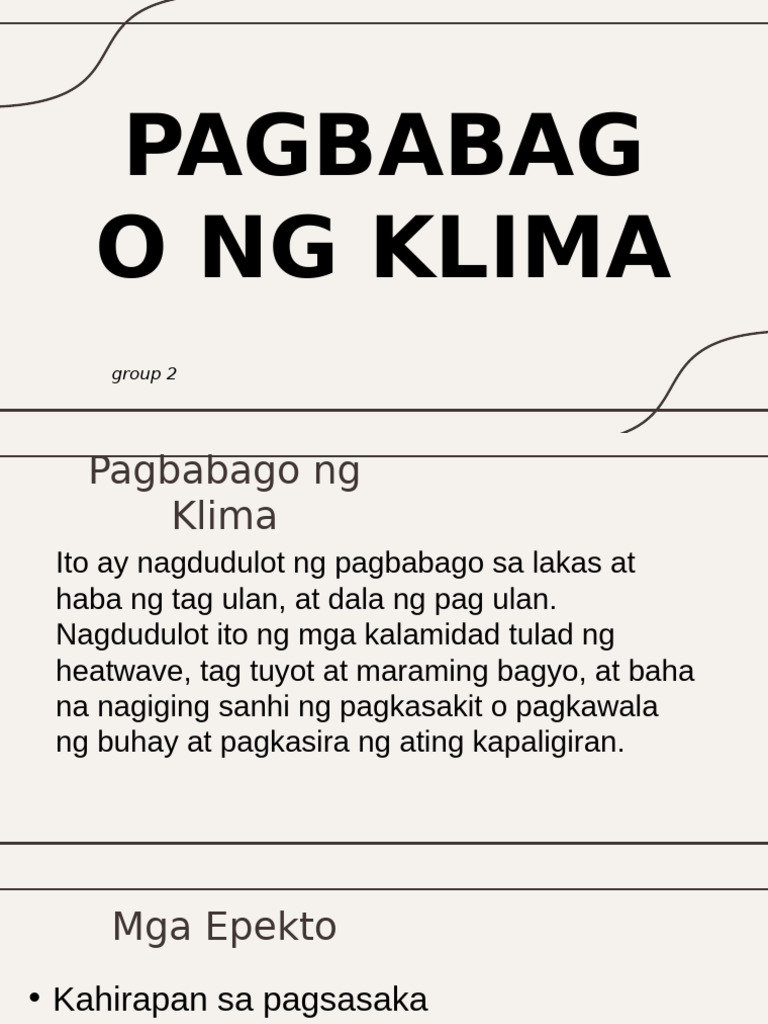 AP Report (Pagbabago NG Klima) | PDF