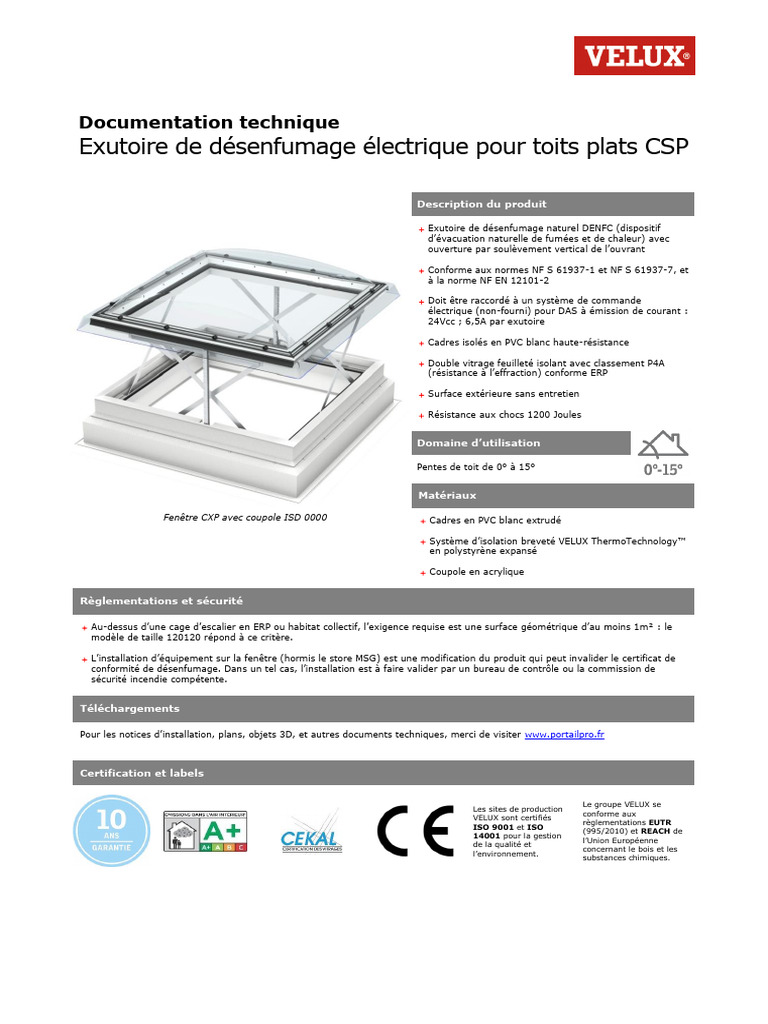 Fiche Technique CSP | PDF