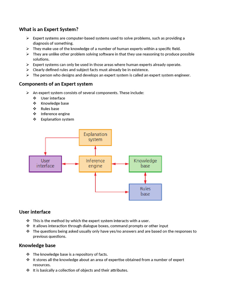 What Is An Expert System | PDF