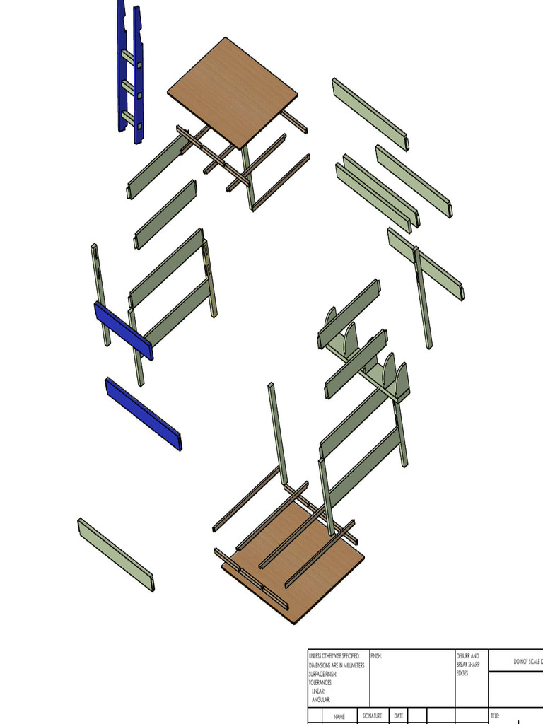 Bunk Bed Exploded - Sheet1 | PDF