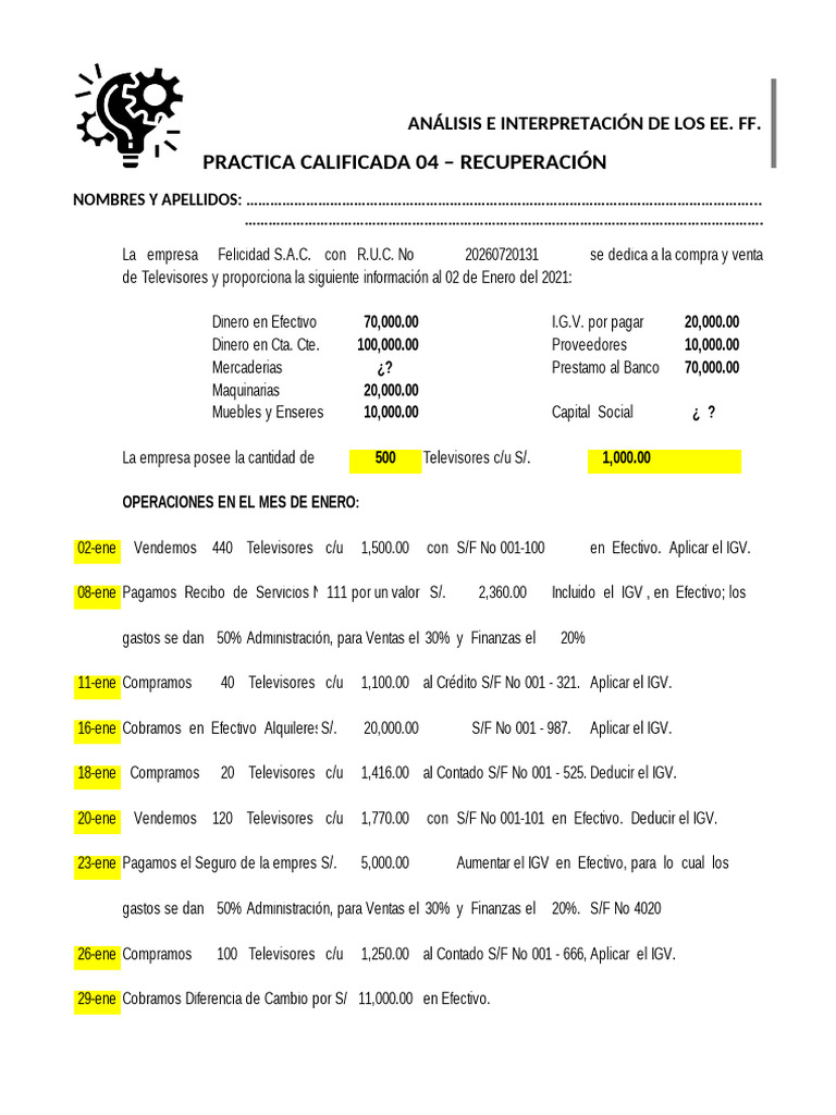 Practica Calificada 04 - Recuperacion | PDF