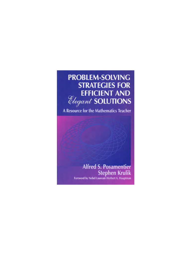 ProblemSolving Strategies Mathematics | PDF