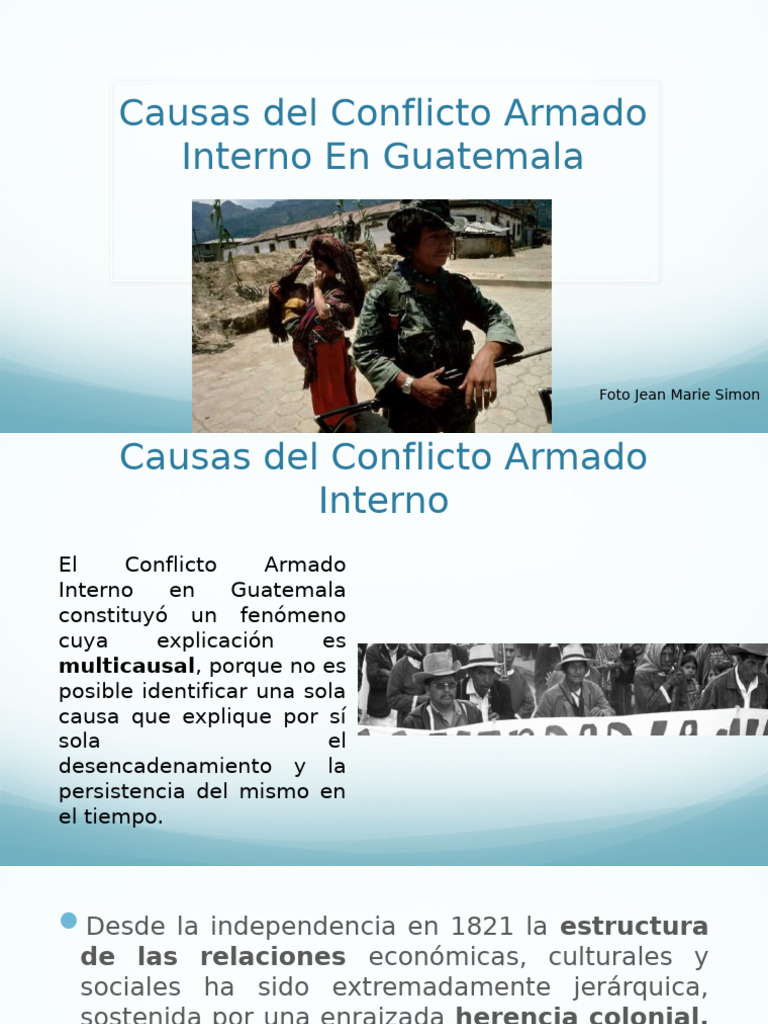 Causas Del Conflicto Armado Interno | PDF