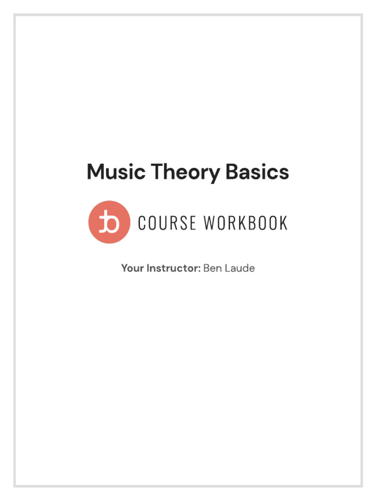 Music Theory Basics - Ben Laude - Tonebase Bass Workbook | PDF