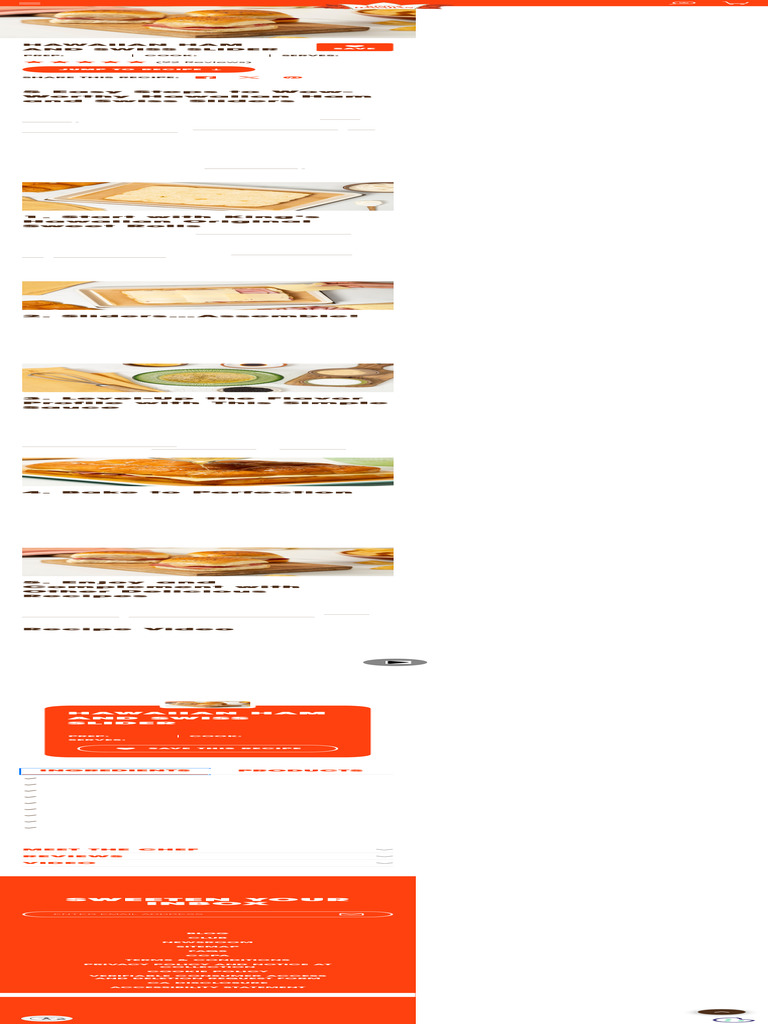 The Tastiest Hawaiian Ham and Cheese Sliders Recipe KING's HAWAIIAN | PDF