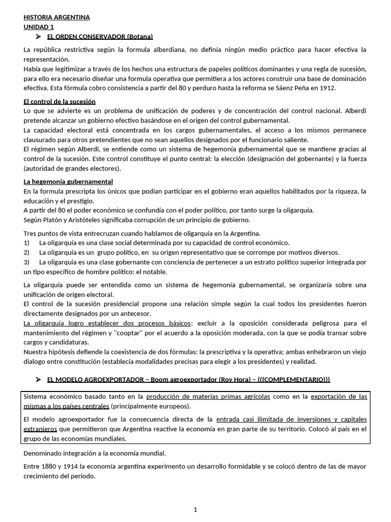 Modulo Historia - Resumen | PDF