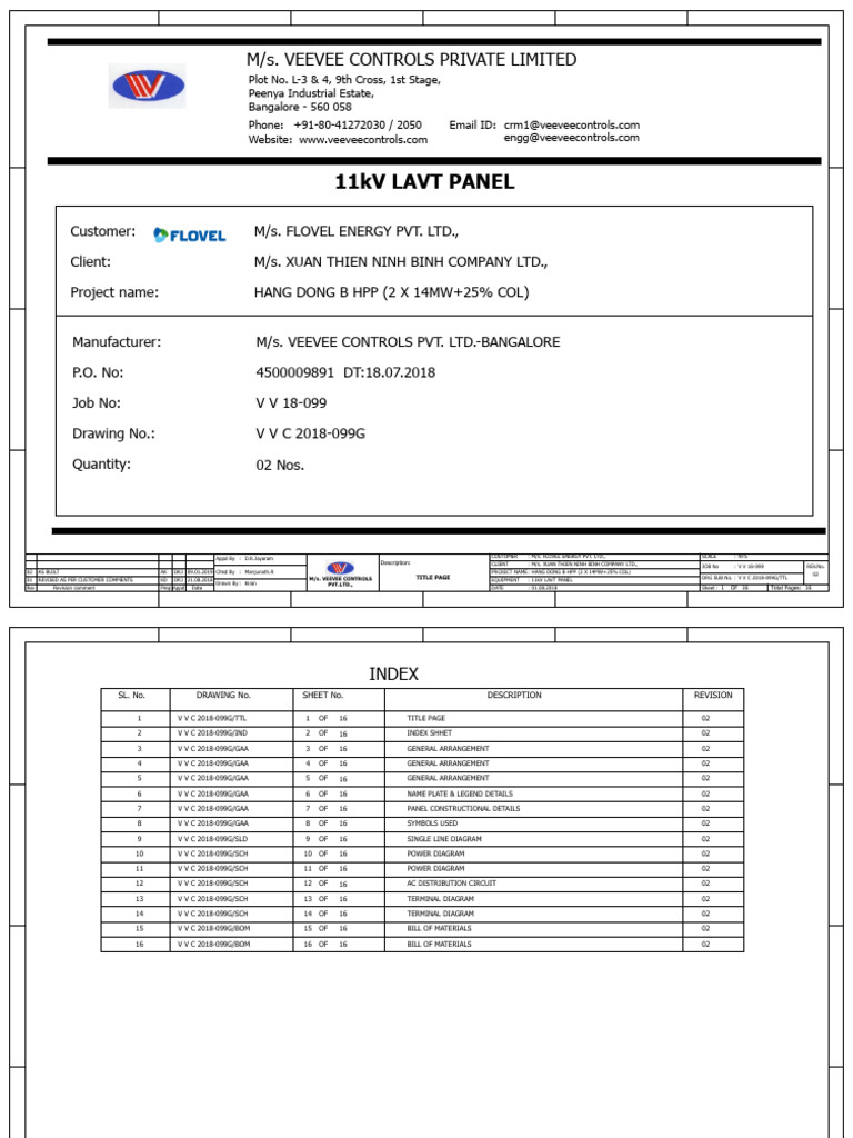 11kV LAVT AS BUILT | PDF