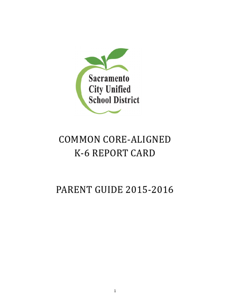 Report Card Parent Guide 2015-2016 | PDF