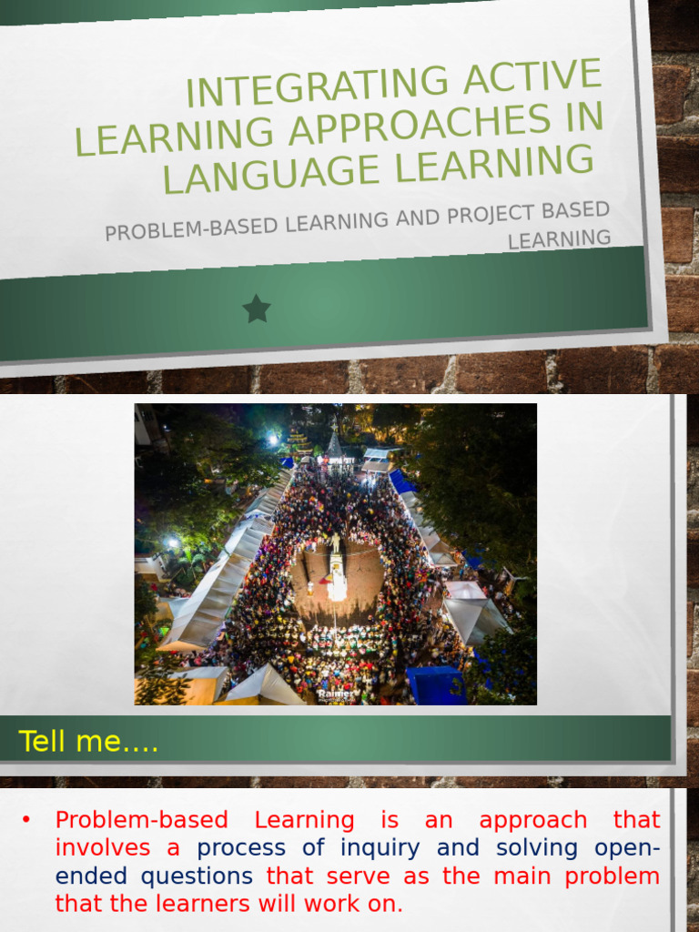 Active Learning in Language Education | PDF | Project Based Learning ...