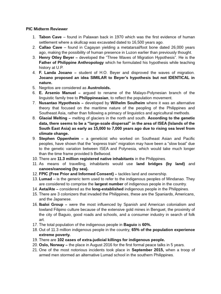 PIC Midterm Reviewer 1 1 | PDF