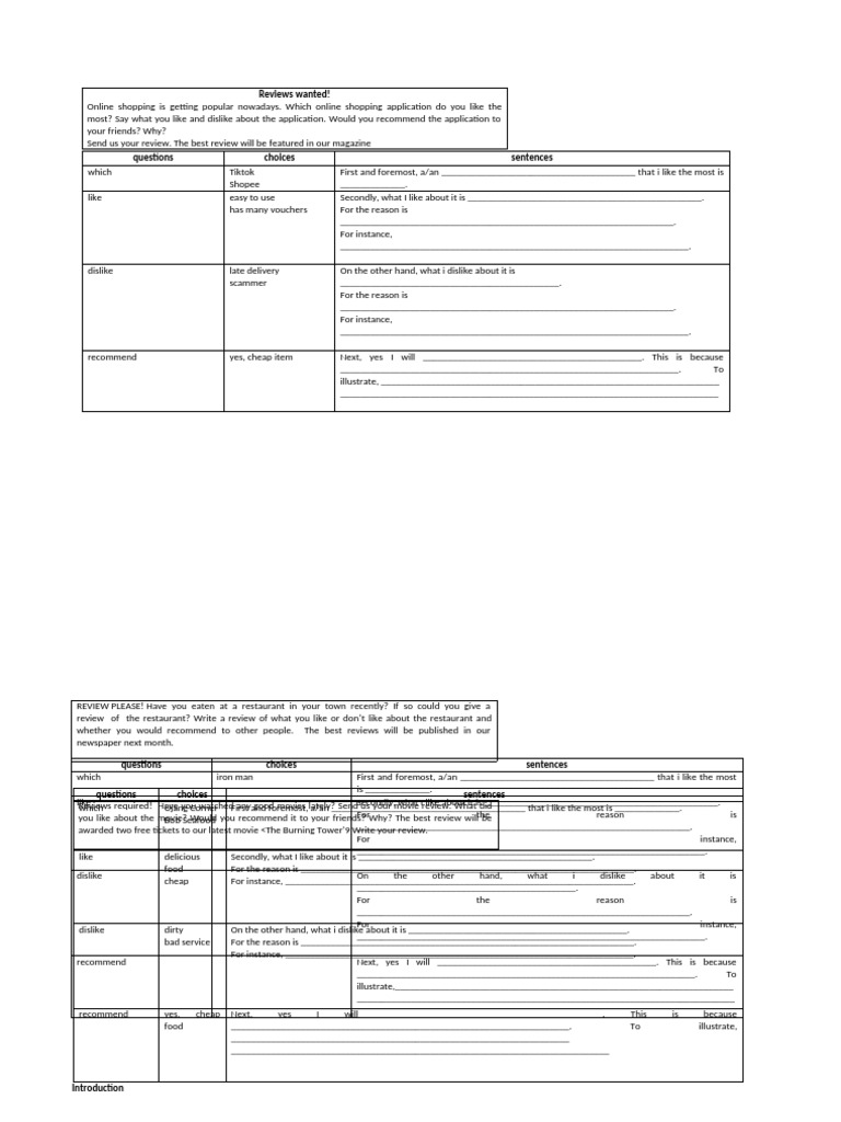 Review Exercise Pdf 