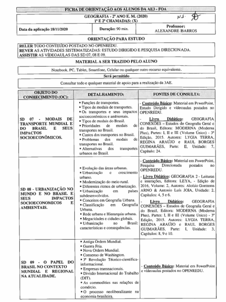Foa 2 Ano Geografia | PDF