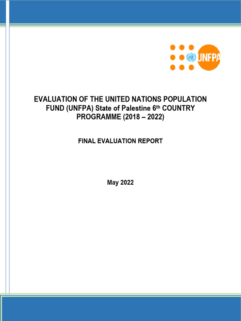 Palestine - CPE - Country Programme Evaluation | PDF