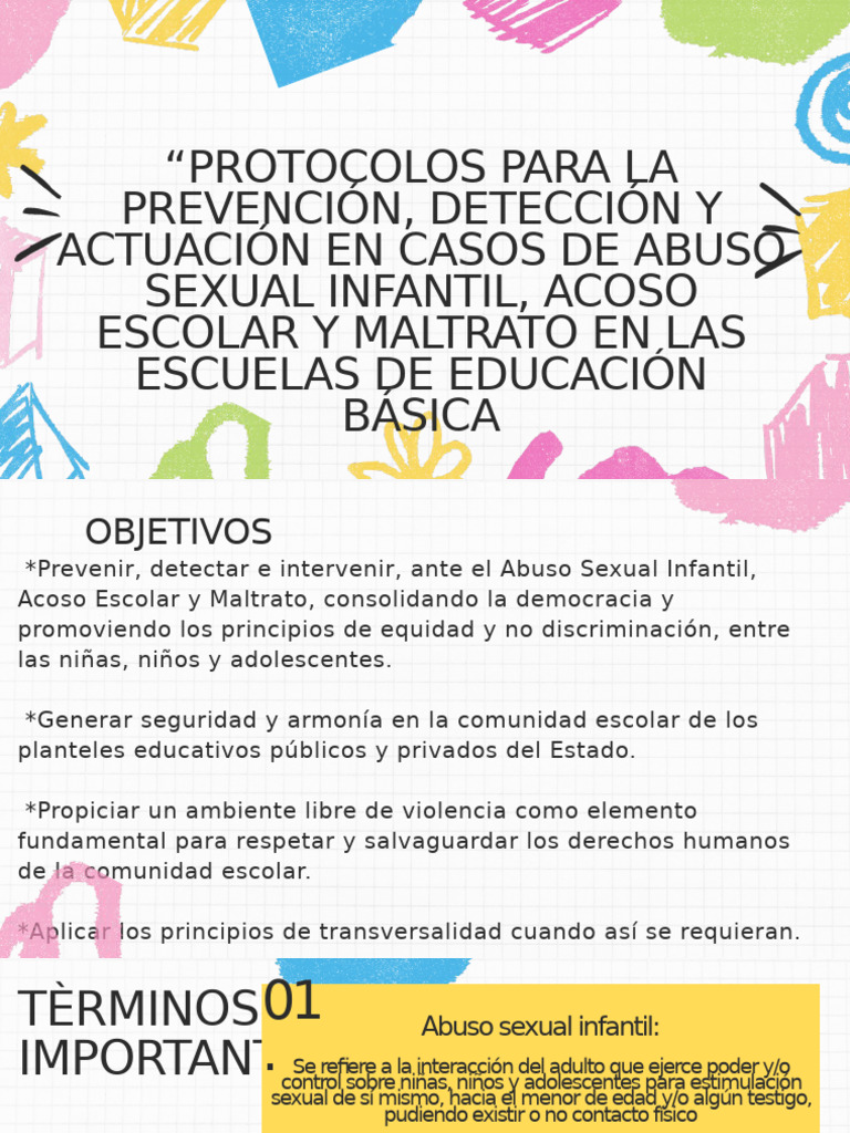 "Protocolos para La Prevención, Detección Y Actuación en Casos de Abuso Sexual Infantil, Acoso ...