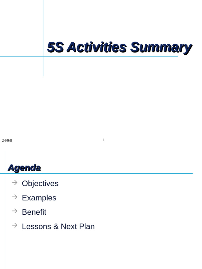 5S Activities and Benefits Overview | PDF