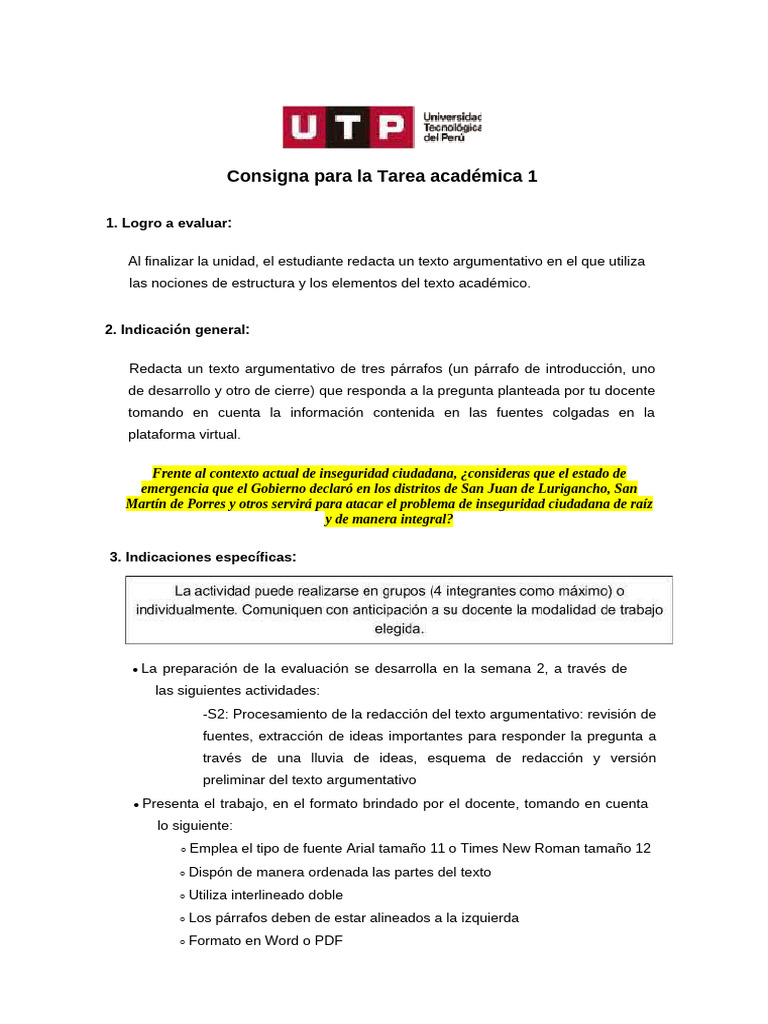 Semanas 2 y 3-Cuadernillo de TA1 - Marzo 2024 | PDF