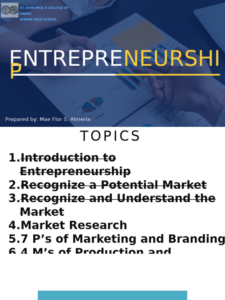 Entrep C3 Lesson 6 7 | PDF