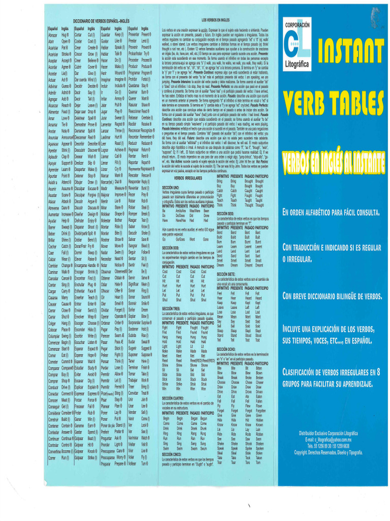 Instan Verb Tables | PDF