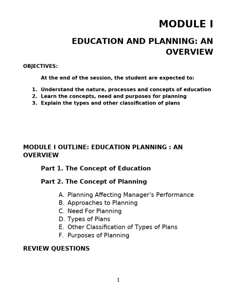 Educational Planning | PDF | Strategic Management | Career & Growth