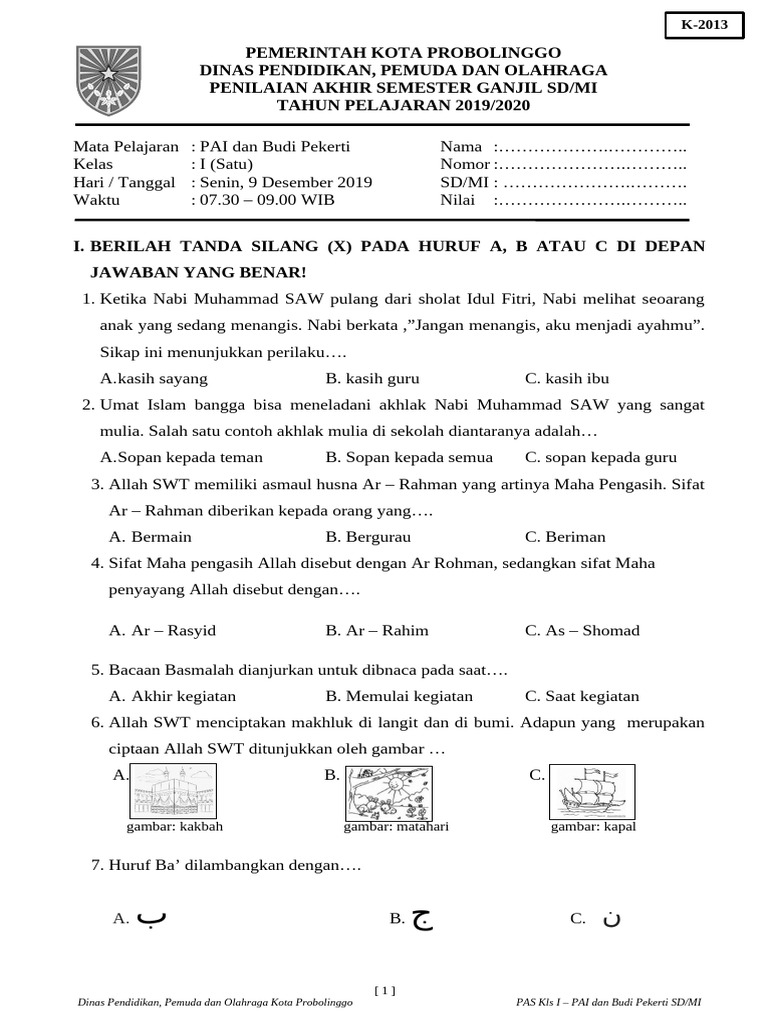 Soal KLS 1 | PDF