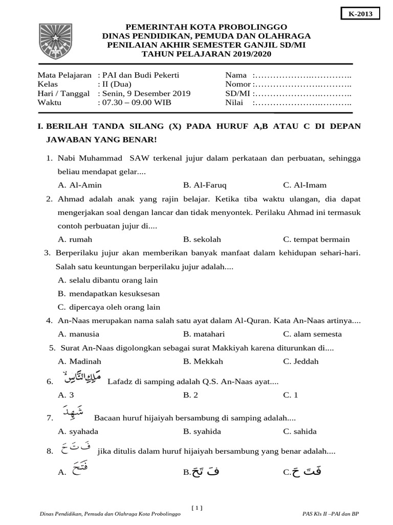 Soal KLS 2 | PDF