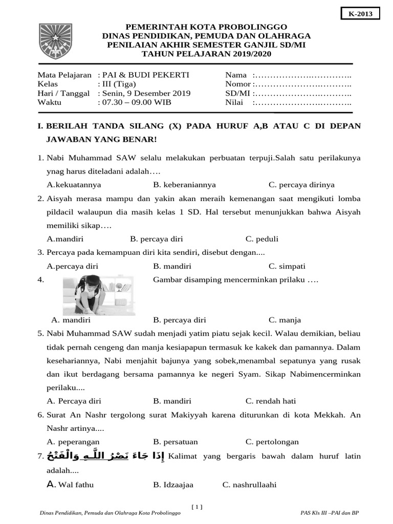 Soal KLS 3 | PDF