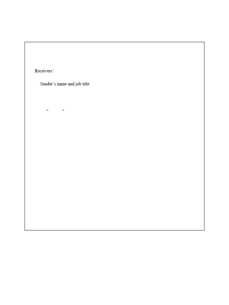 Memorandum Format | PDF