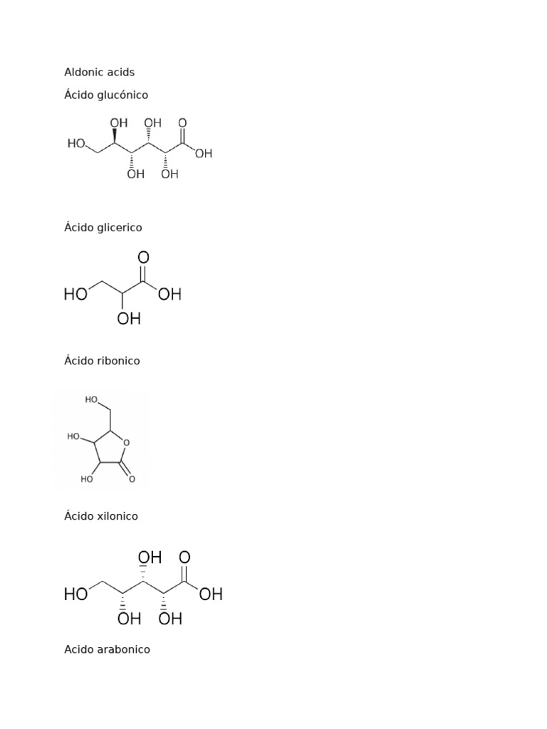 Aldonic Acids | PDF