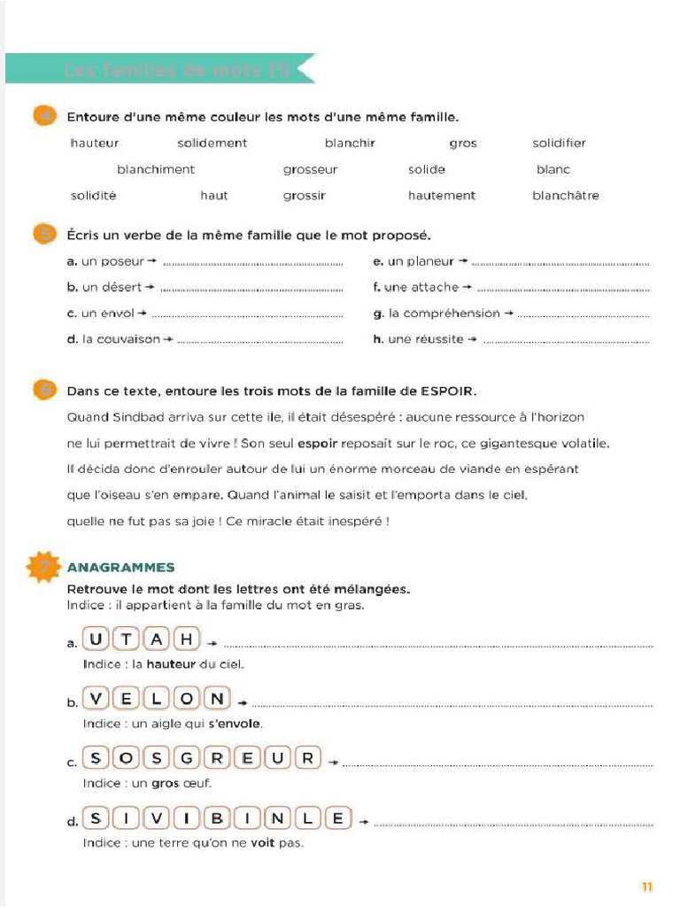 Les Familles de Mots | PDF