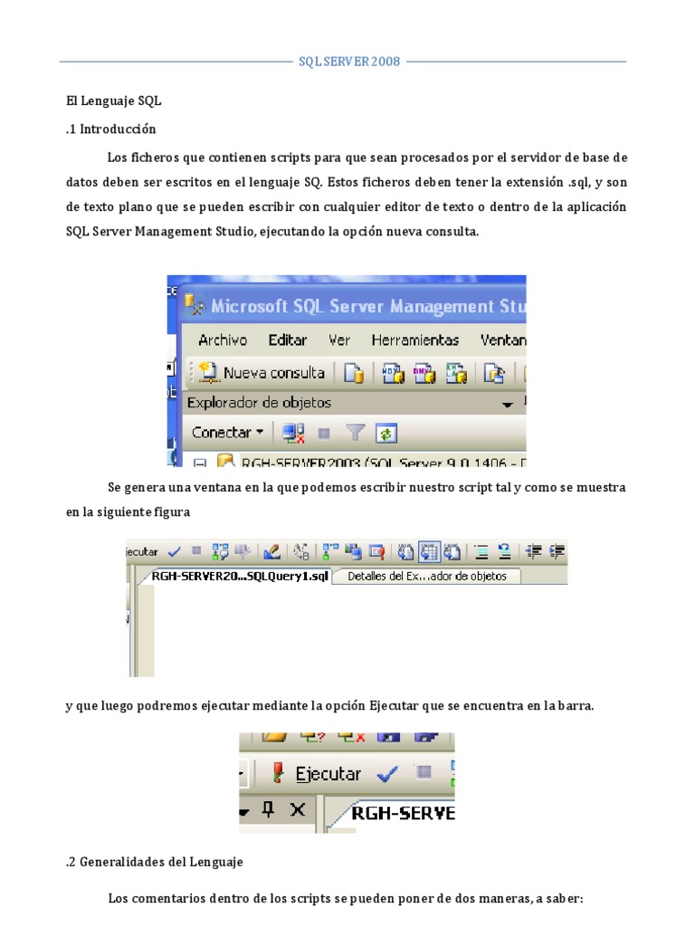 Tema SQL Server | PDF | Tabla (base de datos) | SQL