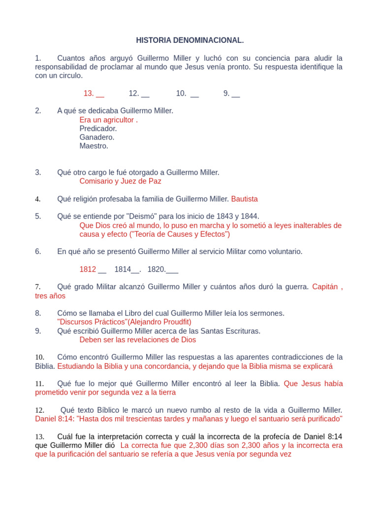 GUIA Hist Denominacional. | PDF