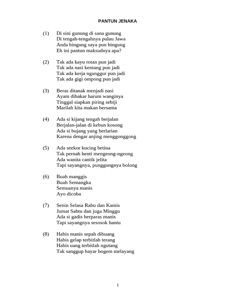 Pantun | PDF