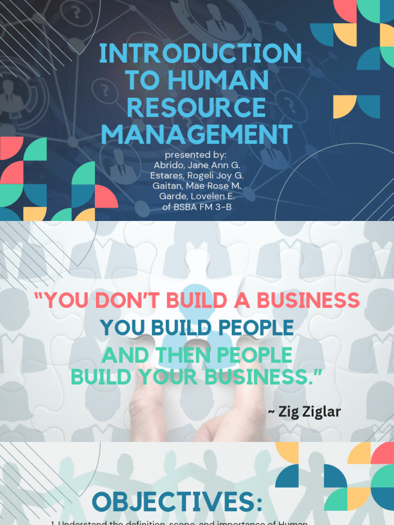 Introduction To Human Resource Management | PDF | Human Resource ...