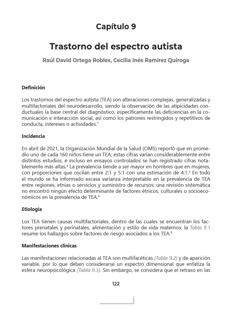 Examen Tdah y Tea | PDF