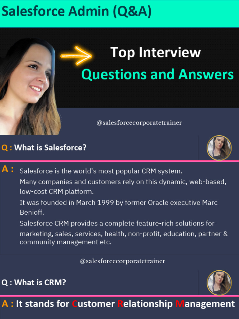 Salesforce Admin Top Q & A | PDF