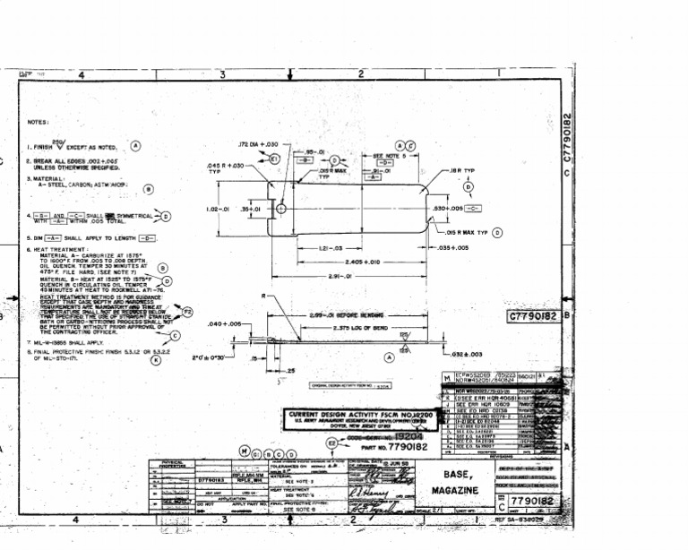 Dwg 7790182 Magazine Base | PDF