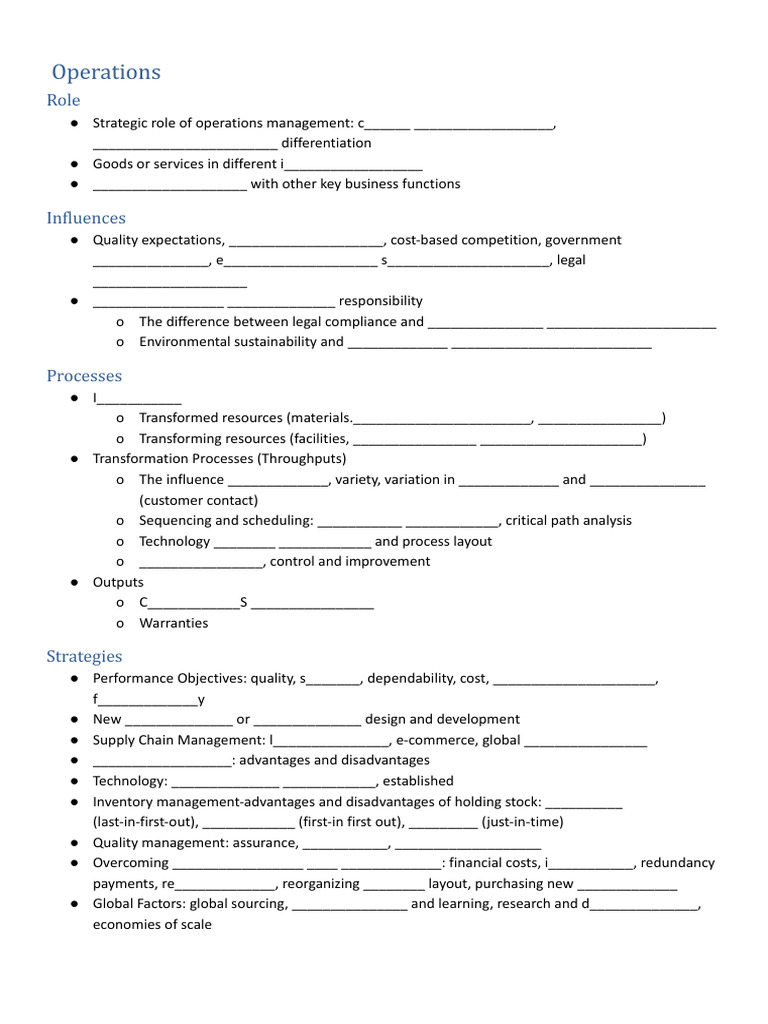 Operations - Docx - Google Docs Copy 1 | PDF