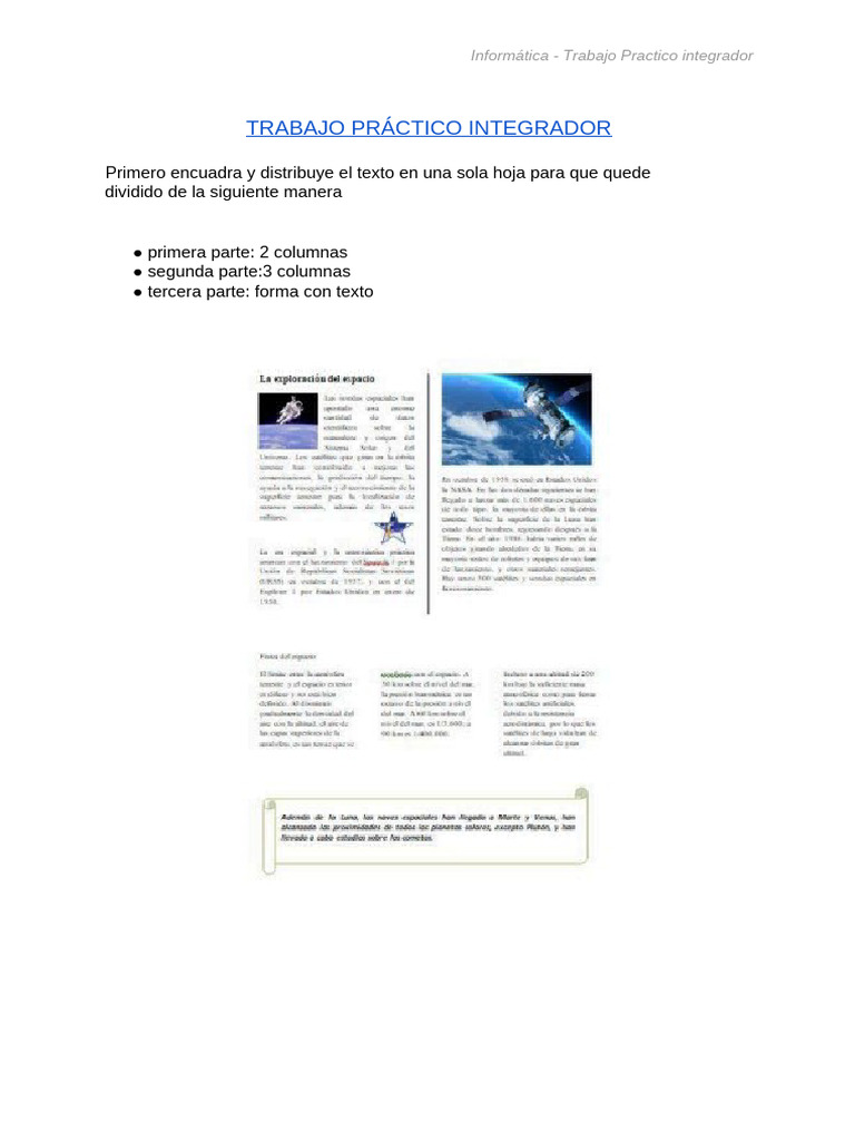 Ejercicio Integrador | PDF