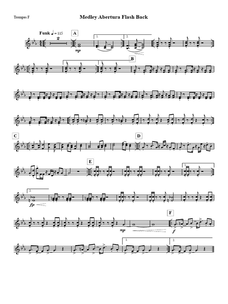 08 Medley Abertura Flash Backx Trompas F | PDF