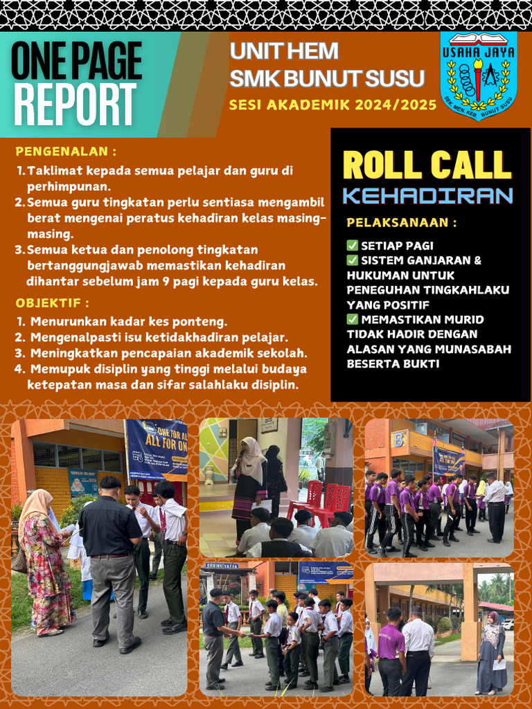 Copy of ONE PAGE REPORT UNIT HEM | PDF