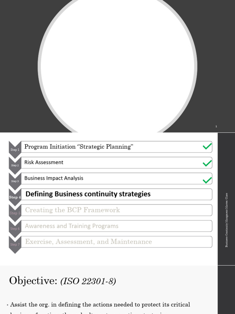 Step 4 P1 - 10 Key Steps To Define A Successful Continuity Strategy | PDF